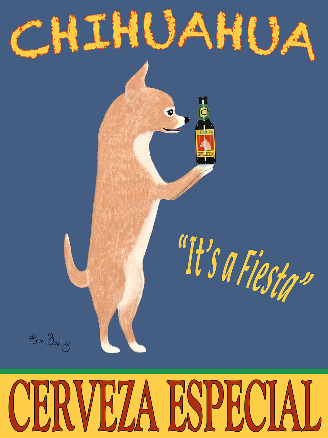 CHIHUAHUA CERVEZA ESPECIAL (Chihuahua Special Beer) - Retro Vintage Ad ...